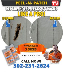 Peel N Patch – Waterproof, Weather Resistant Self-Adhering Patch!